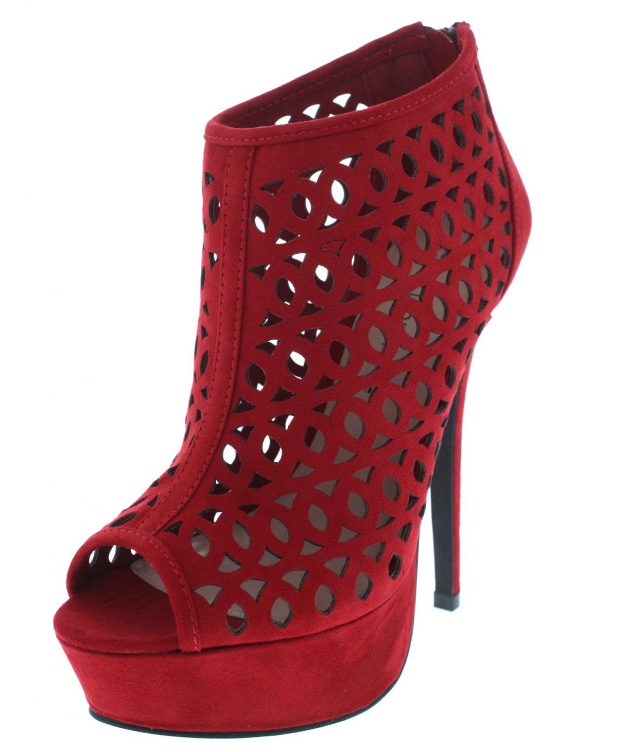Red Caged Heels on Luulla